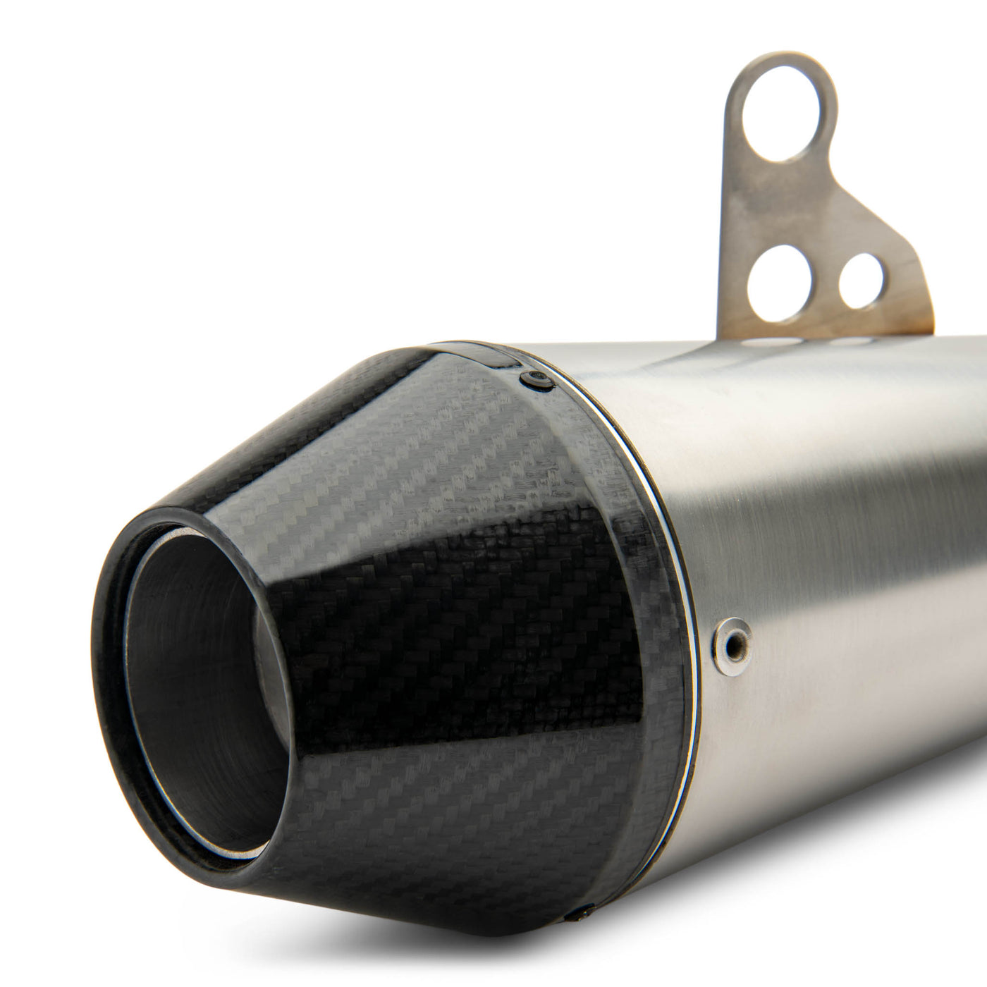 Triumph 400/400x Stubby Predator Carbon Exhaust | British Customs
