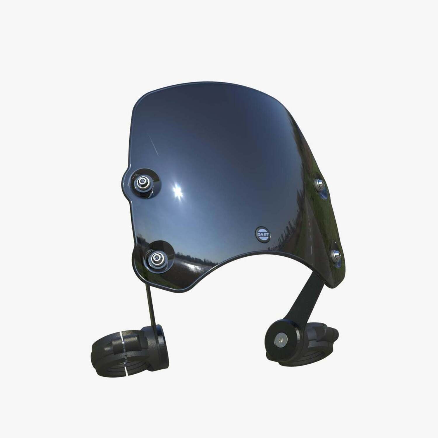 Dart Piranha S3 Flyscreen for Triumph Bobber with 47mm Forks | Black