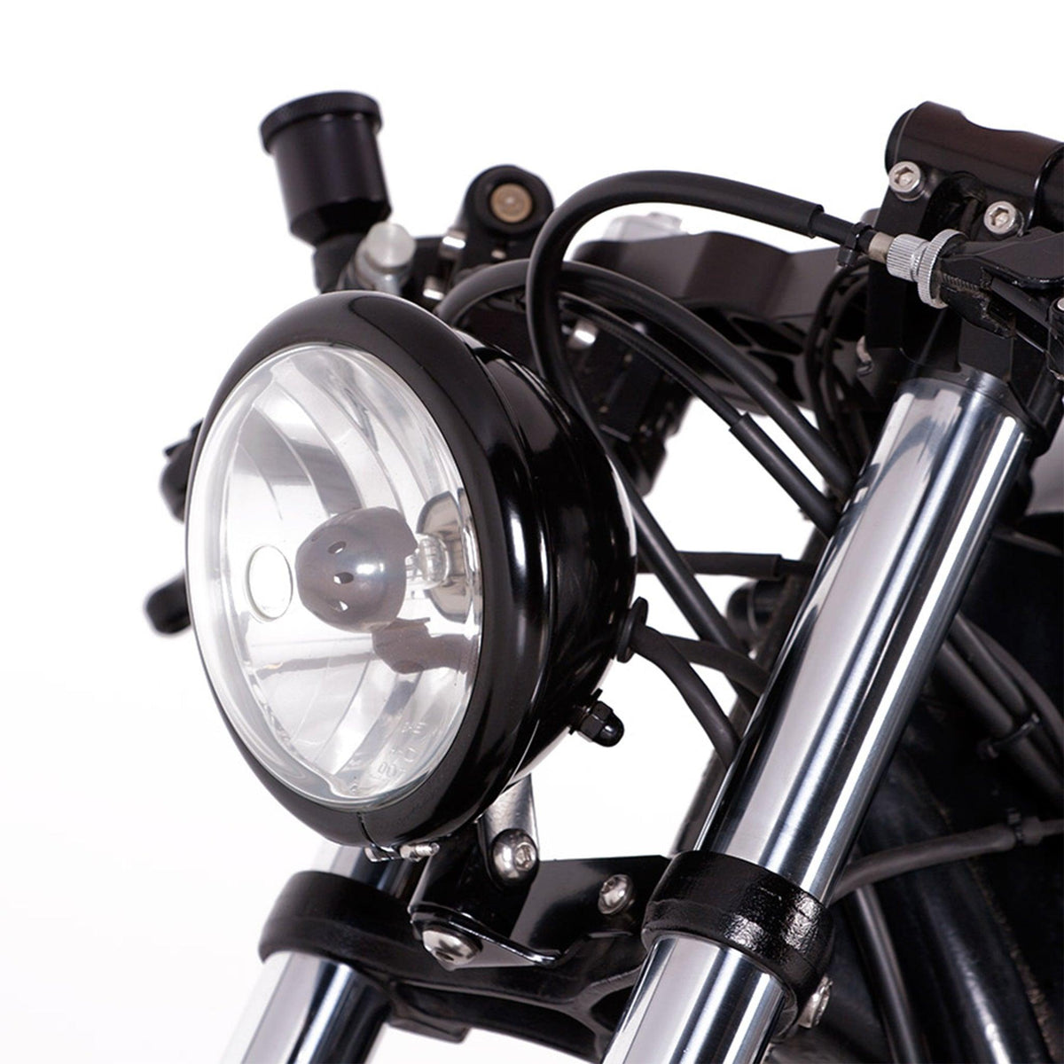 Bates Style 5 3/4" Headlight - Black or Chrome Plated