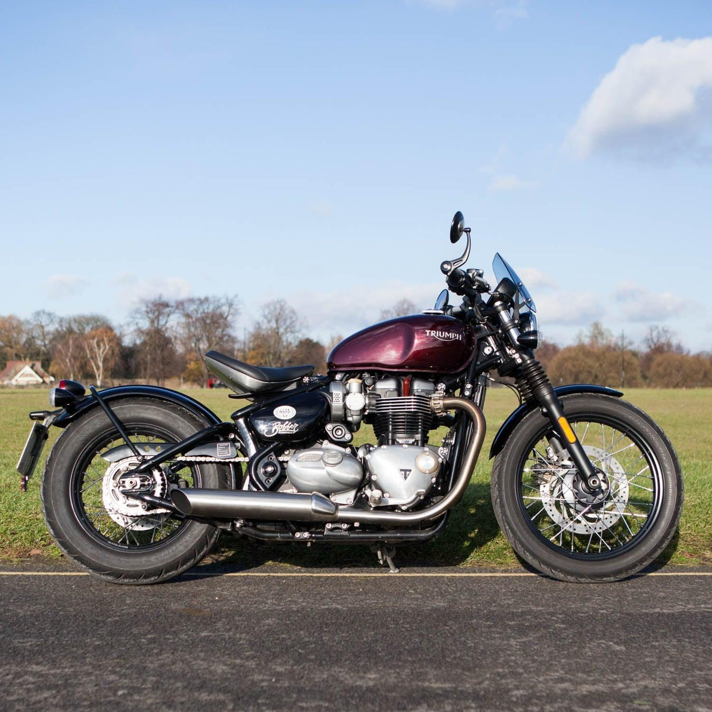 Dart Classic S3 Flyscreen for Triumph Bobber (47mm forks) | Black