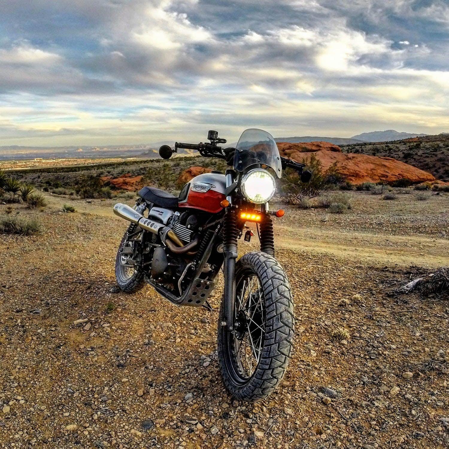 Dart Series 3 Flyscreen for Triumph Scrambler 865 - Black