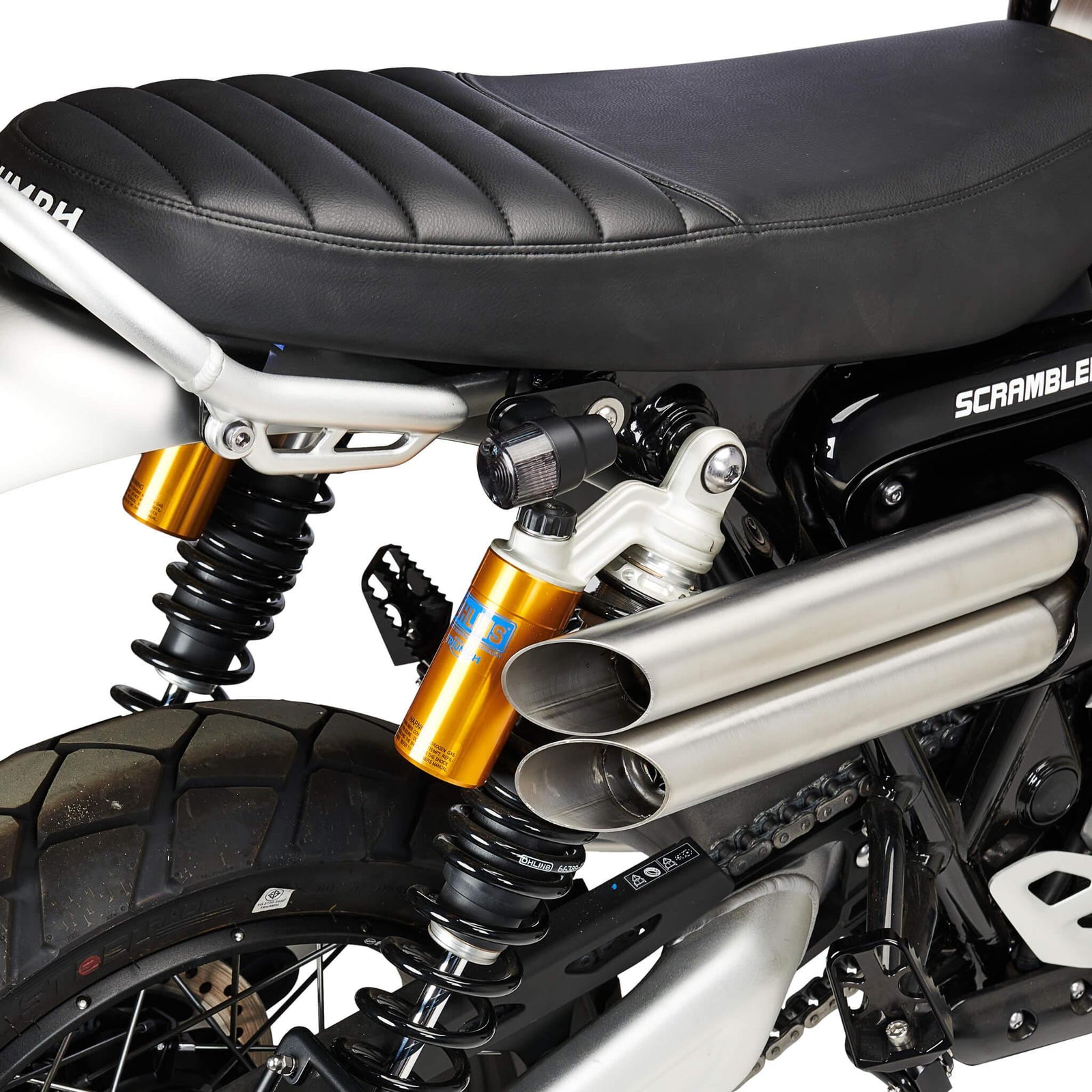 Plug & Play Retro LED Turn Signals for Triumph Scrambler 1200 | Rear F