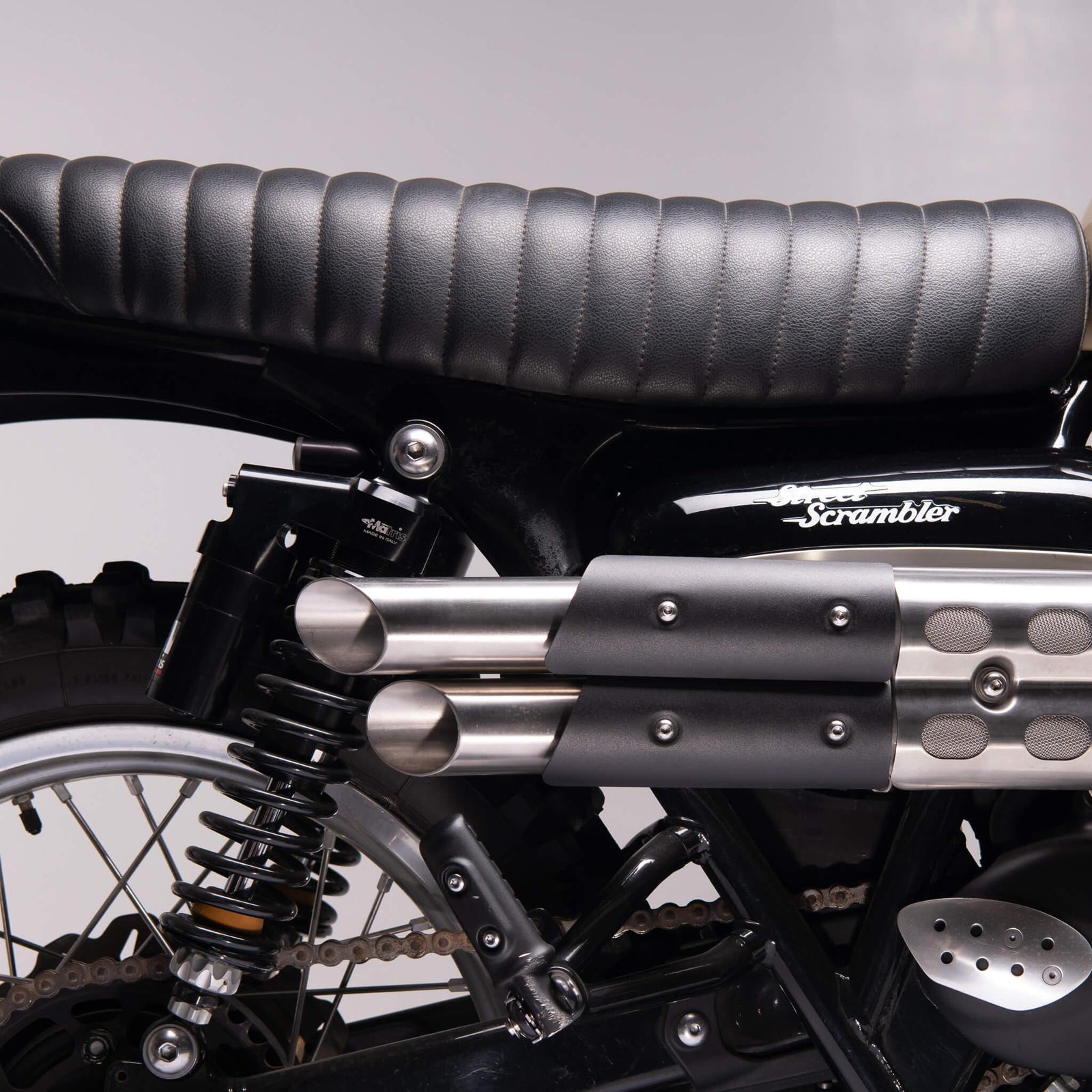 Shotgun Exhaust Heat Shield for Triumperh Scrambler