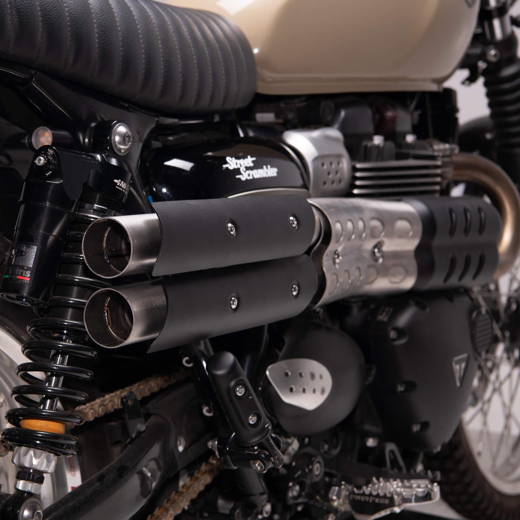 Shotgun Exhaust Heat Shield for Triumperh Scrambler