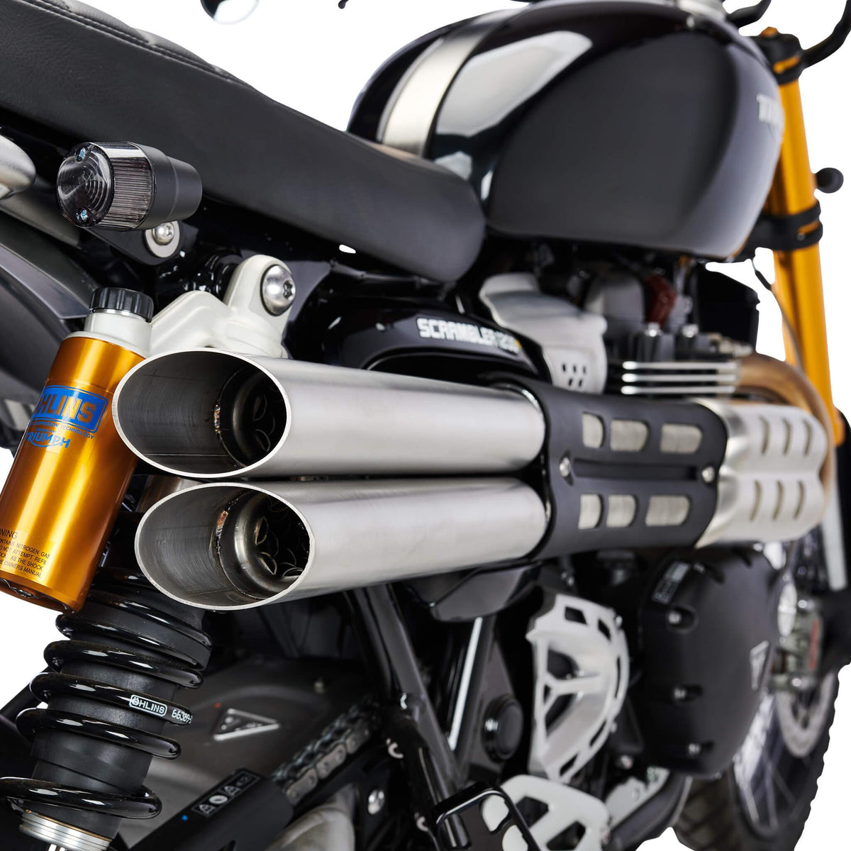 Shotgun Slip-On Exhaust – Triumph Scrambler 1200 | British Customs